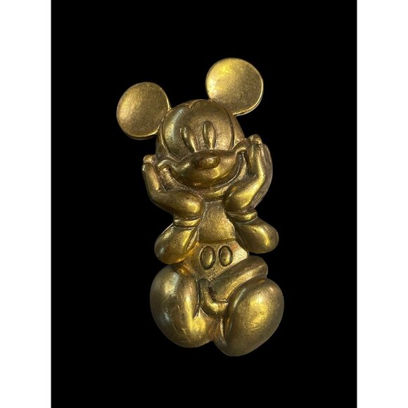 Disney | Jewelry | Authentic Disney Mickey Mouse Gold Tone Brass Hip ...